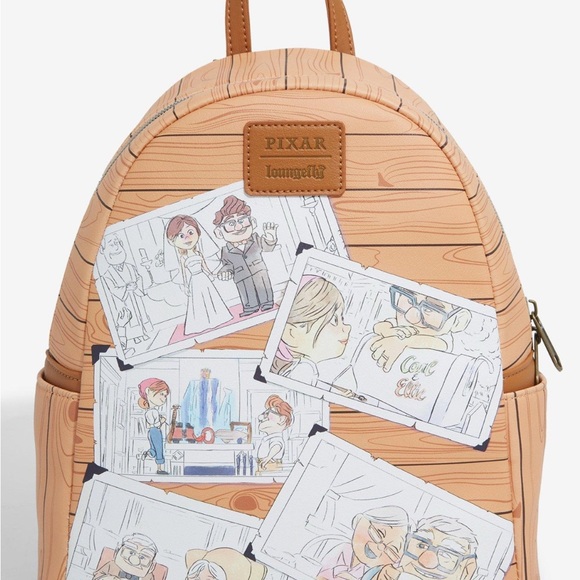Loungefly | Bags | Loungefly Pixar Up Themed Backpack Tan And ...